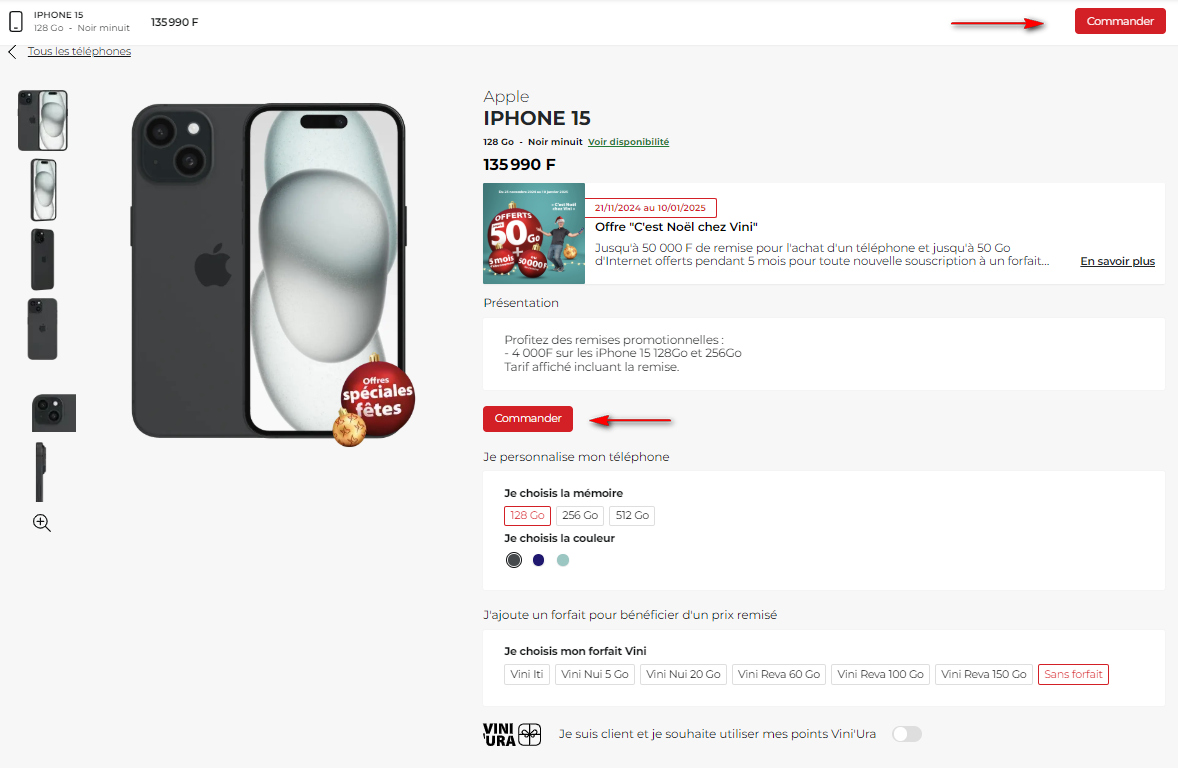 Comment passer une commande sur la boutique en ligne Vini ? | Vini